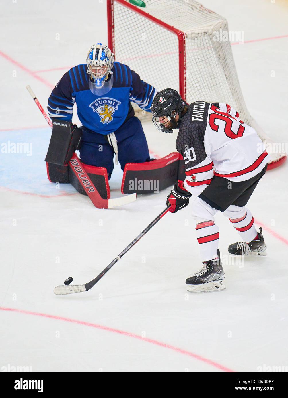 Adam Fantilli, CAN U18 Nr. 20 in the match FINLAND - CANADA 6-5 (OT ...