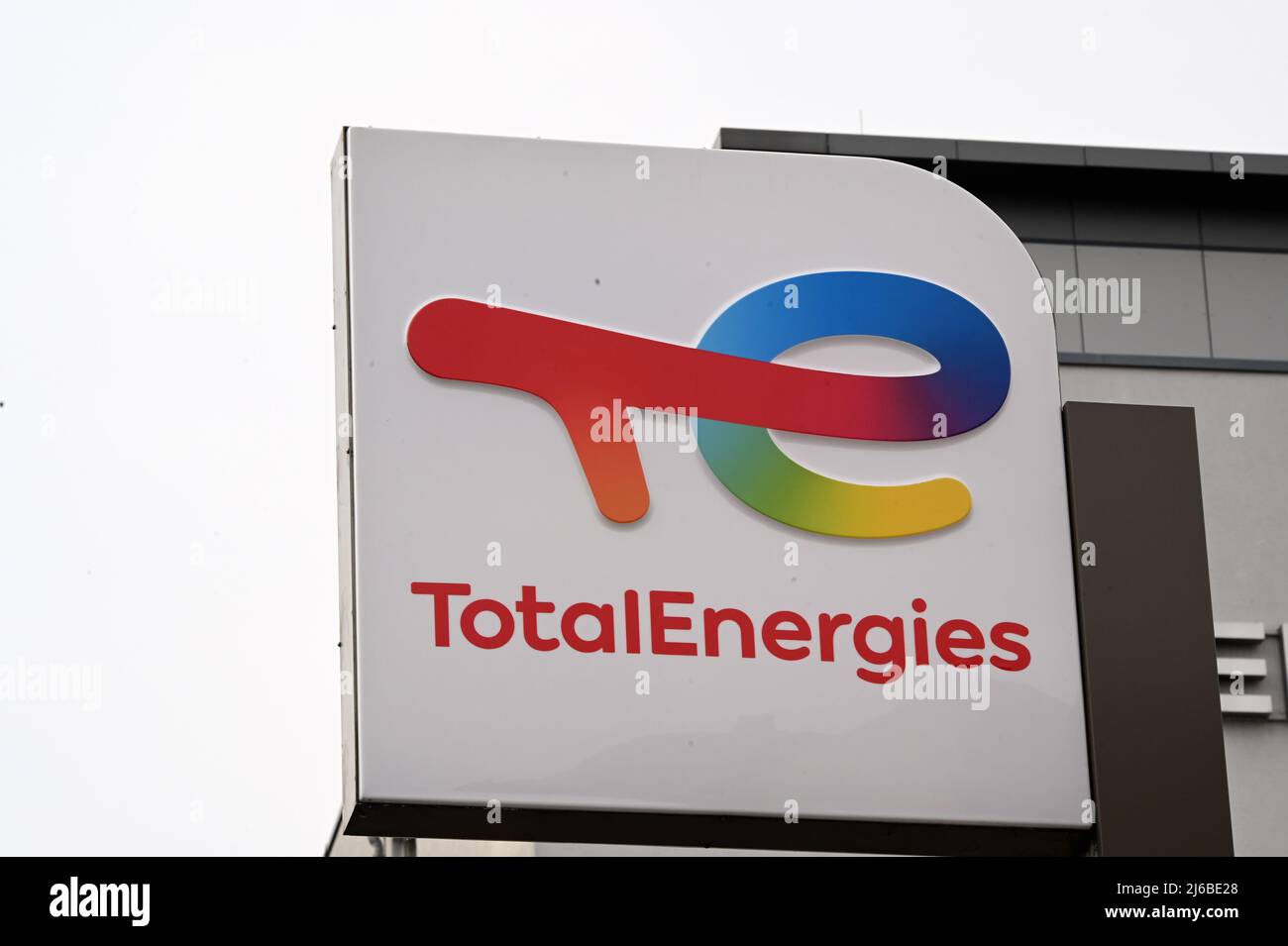 29 April 2022, North Rhine-Westphalia, Cologne: A board with the ...