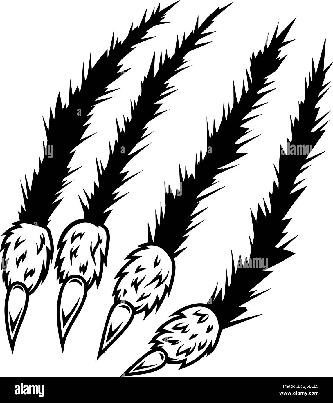 Monster claws scratching background. For poster, t shirt, decoration ...