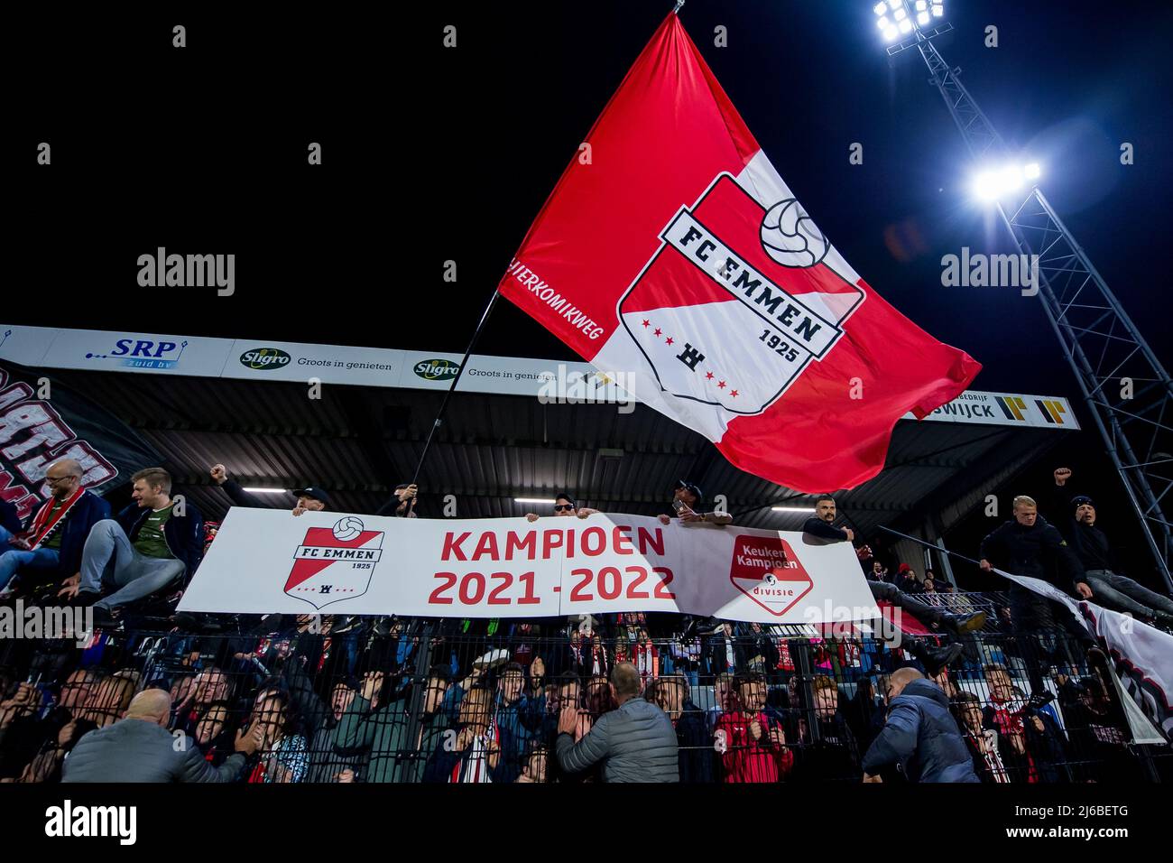 Eindhoven - supporters celebrate during the Keuken Kampioen Division ...