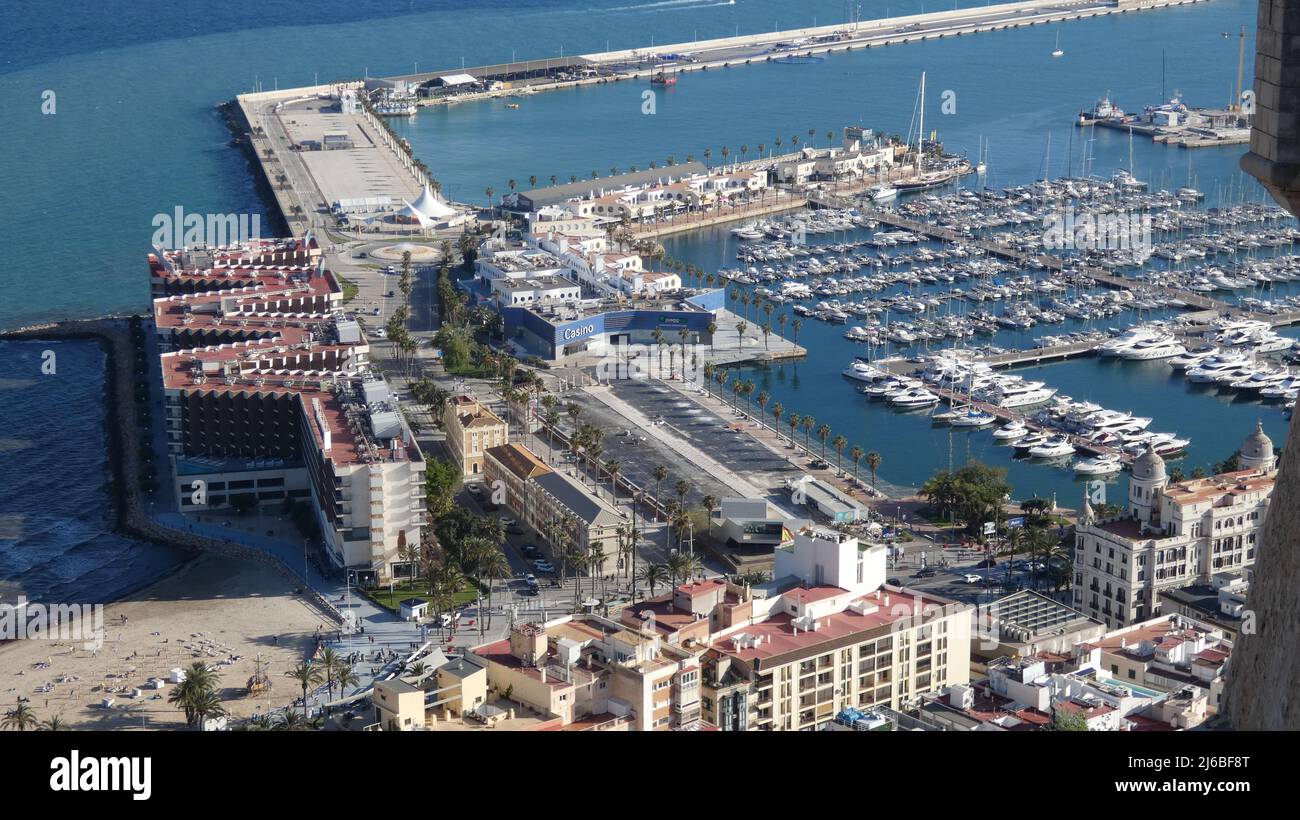 Santa Barbara Castle, Alicante, Spain Stock Photo - Alamy