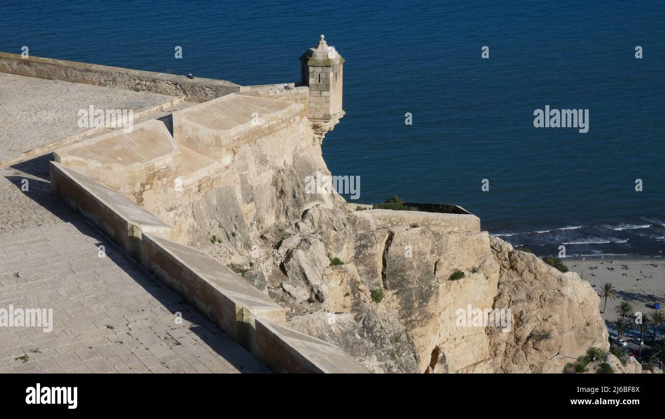 Santa Barbara Castle, Alicante, Spain Stock Photo - Alamy
