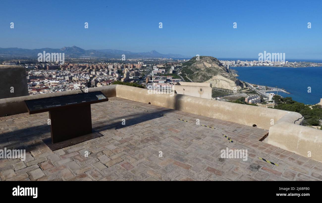 Santa Barbara Castle, Alicante, Spain Stock Photo - Alamy