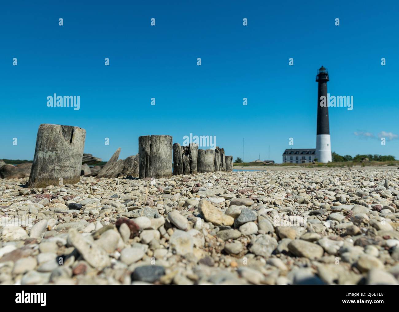 beautiful sightseeing of Saaremaa island in sunny clear day . Sorve ...