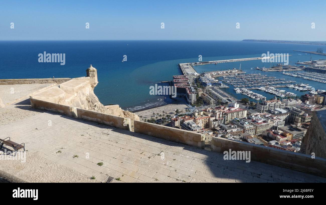 Santa Barbara Castle, Alicante, Spain Stock Photo - Alamy