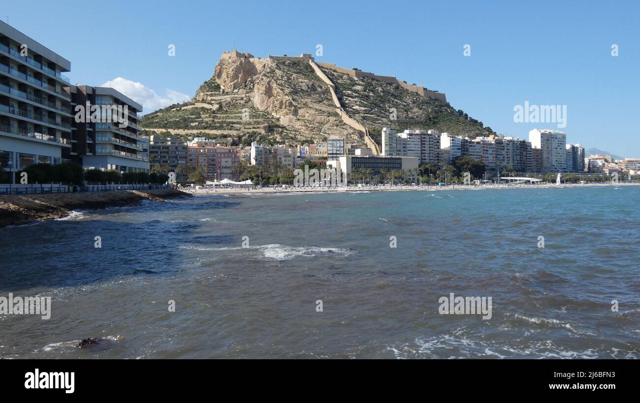 Santa Barbara Castle, Alicante, Spain Stock Photo - Alamy