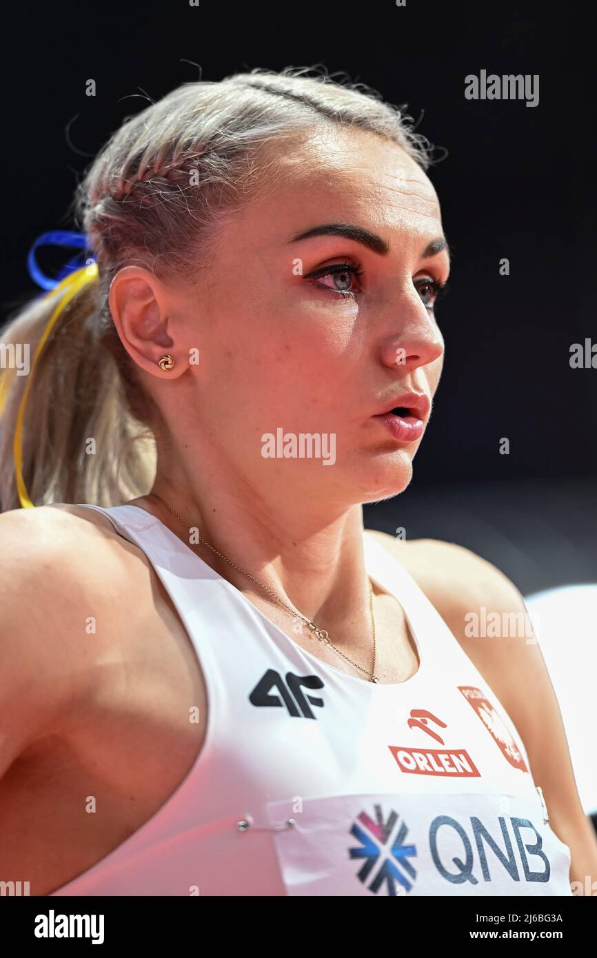 Justyna Swiety Ersetic participating in the Belgrade 2022 World Indoor ...