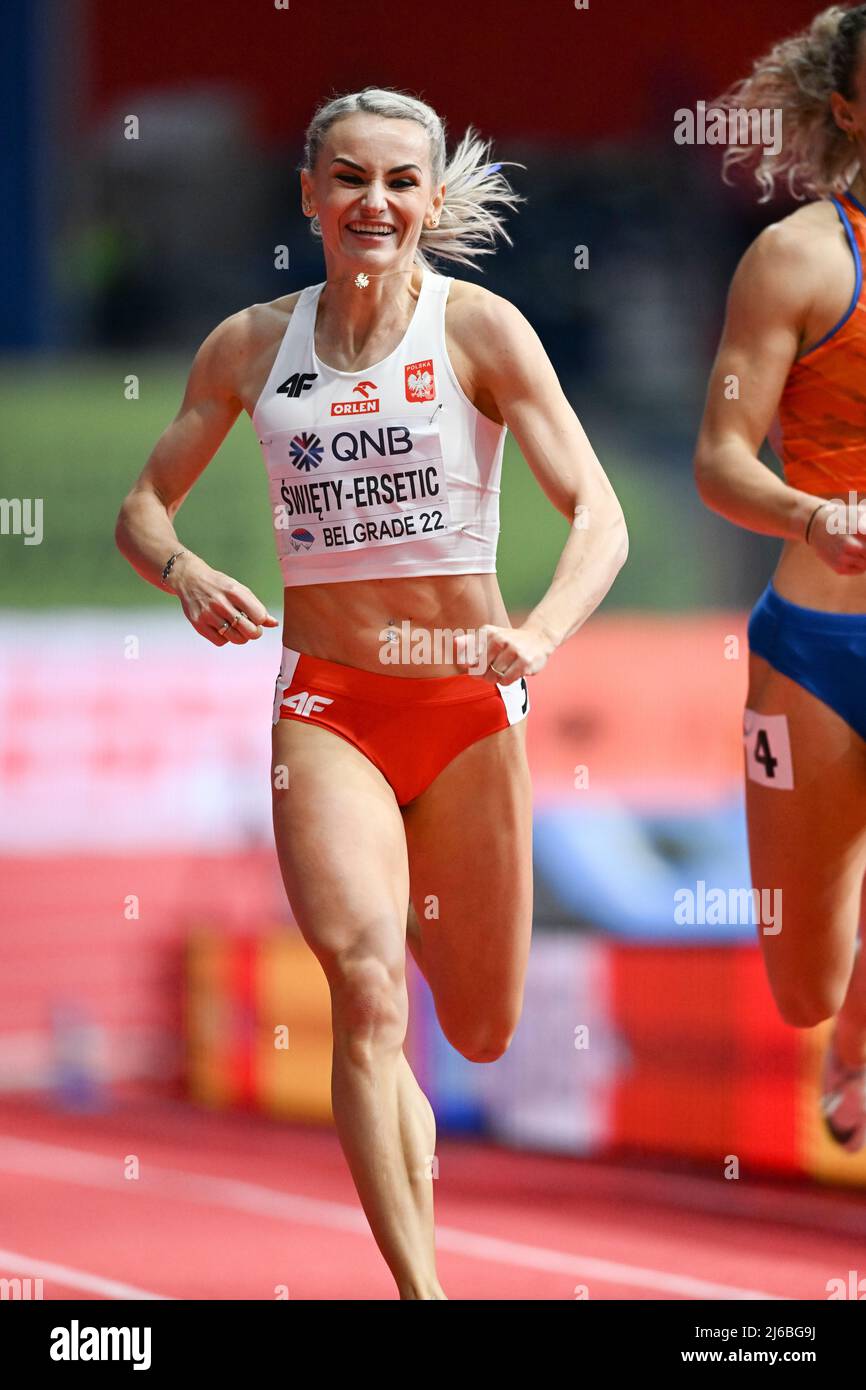 Justyna Swiety Ersetic participating in the Belgrade 2022 World Indoor ...