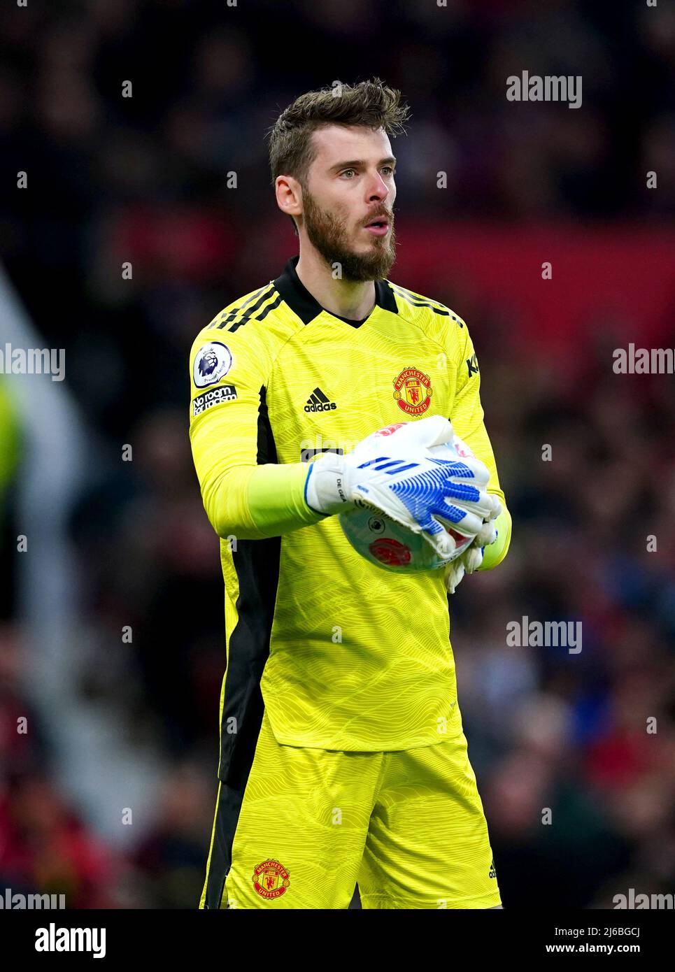 Manchester United goalkeeper David de Gea during the Premier League ...