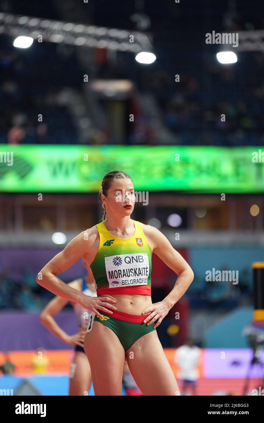 Modesta Juste Morauskaite participating in the Belgrade 2022 World ...