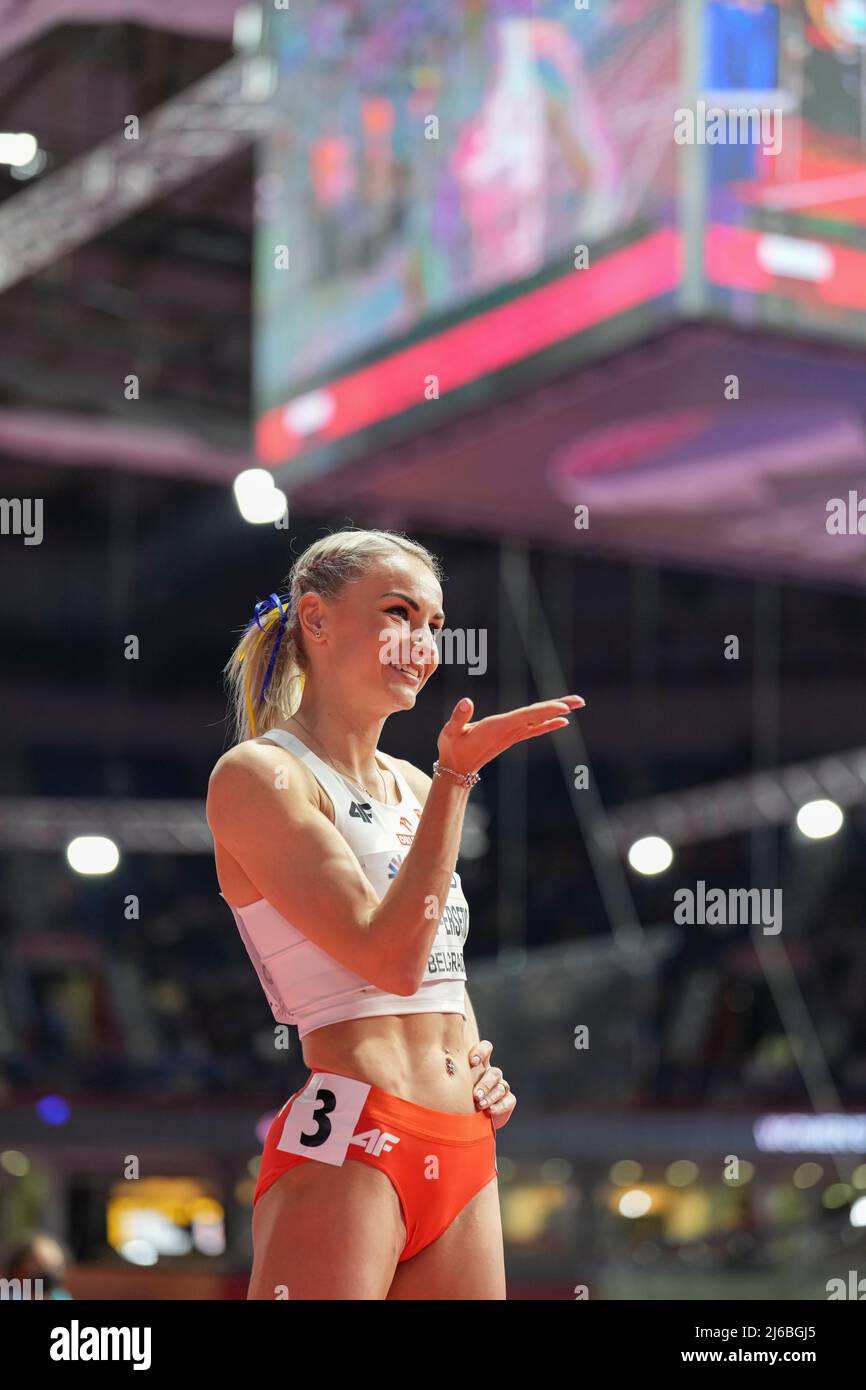 Justyna Swiety Ersetic participating in the Belgrade 2022 World Indoor ...
