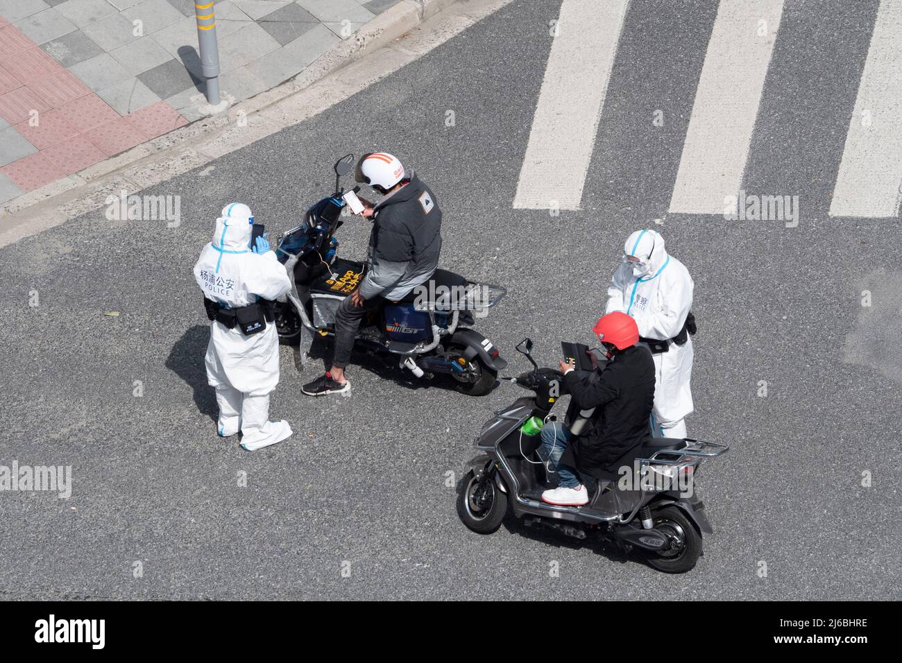 SHANGHAI, CHINA - APRIL 30, 2022 - The police carried out the relevant ...