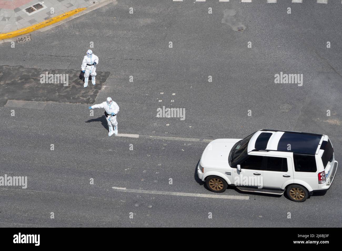 SHANGHAI, CHINA - APRIL 30, 2022 - The police carried out the relevant ...
