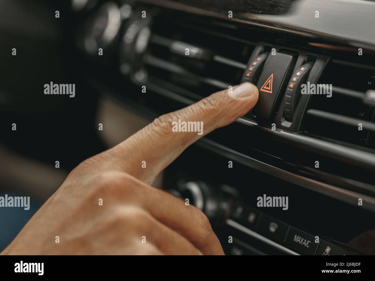 Hazard light button car hi-res stock photography and images - Alamy