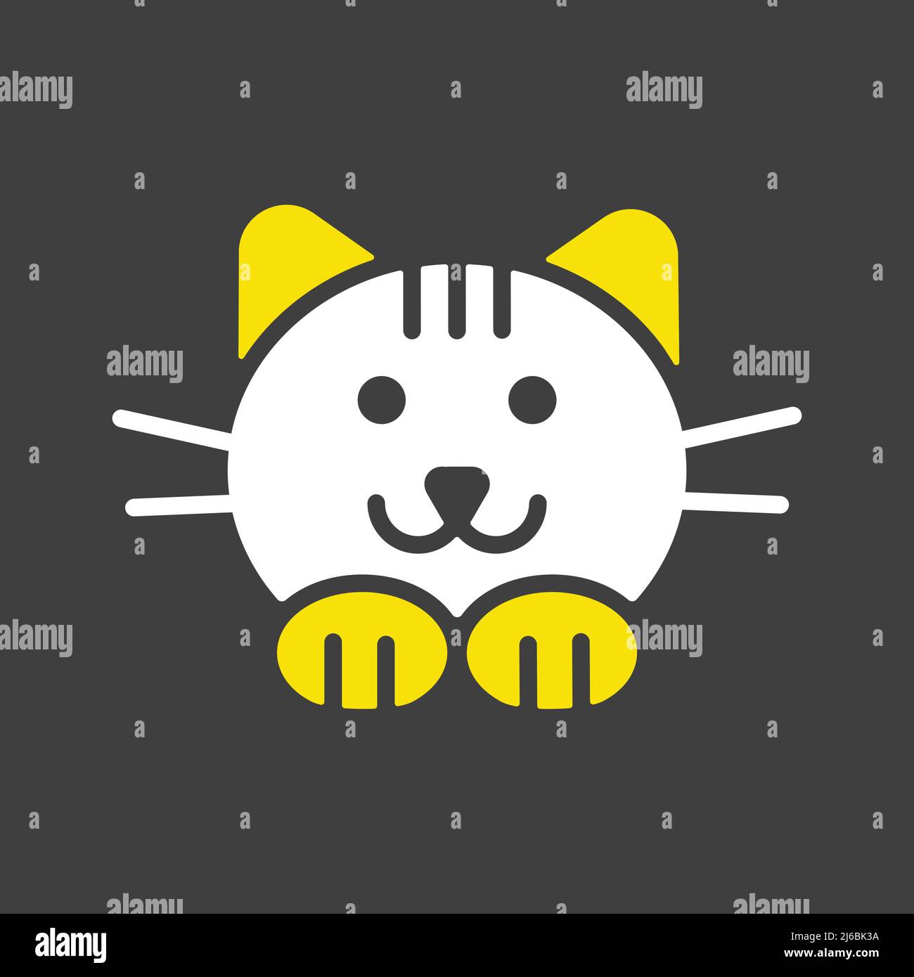 Cat vector icon. Pet animal sign. Graph symbol for pet and veterinary ...