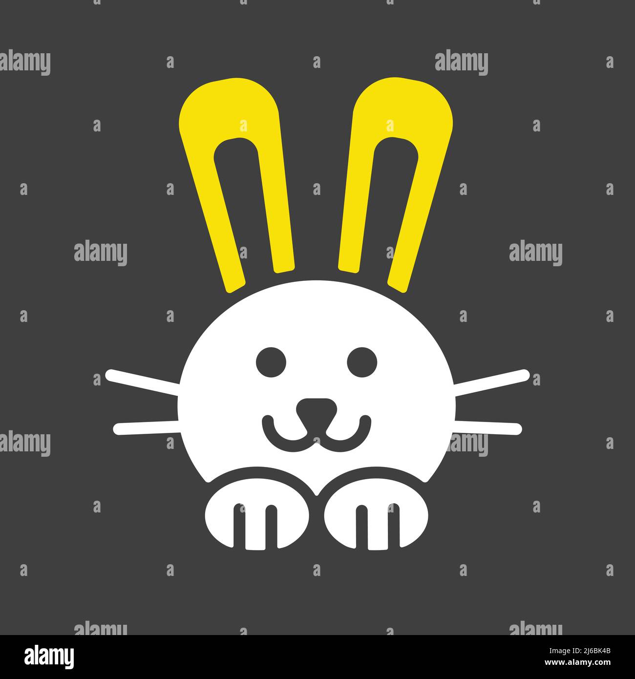 Rabbit vector glyph icon. Pet animal sign. Graph symbol for pet and ...