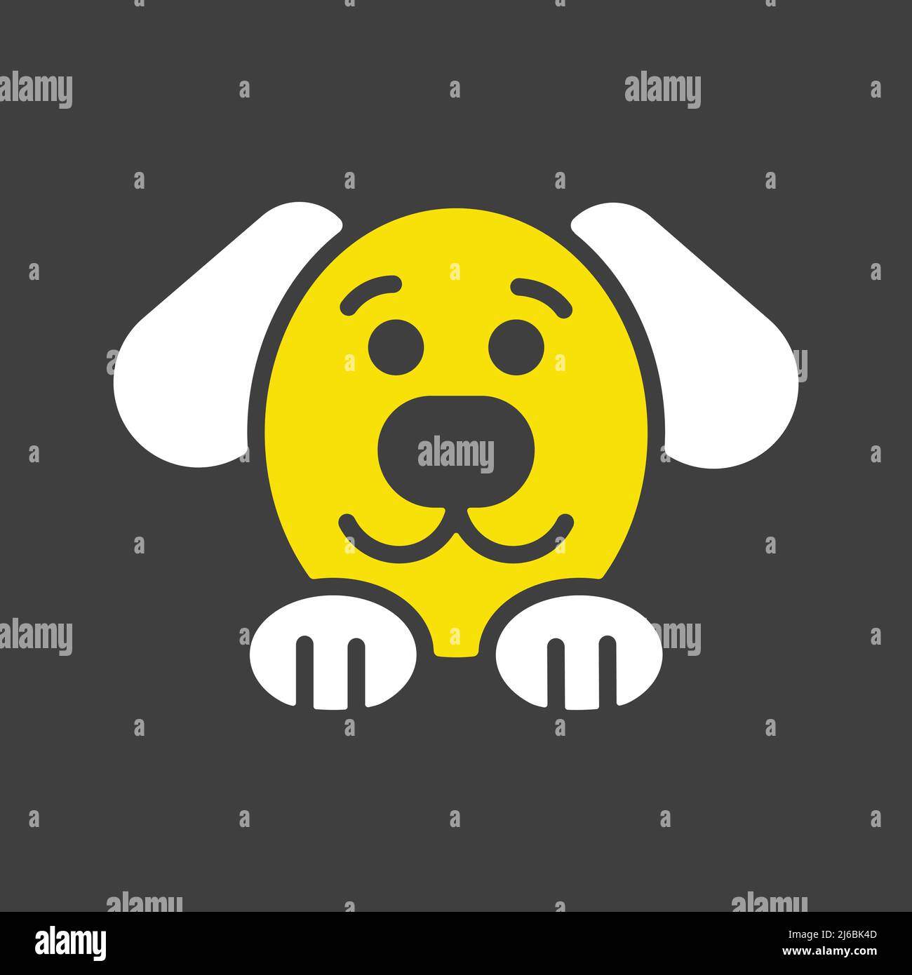 Dog vector glyph icon. Pet animal sign. Graph symbol for pet and ...