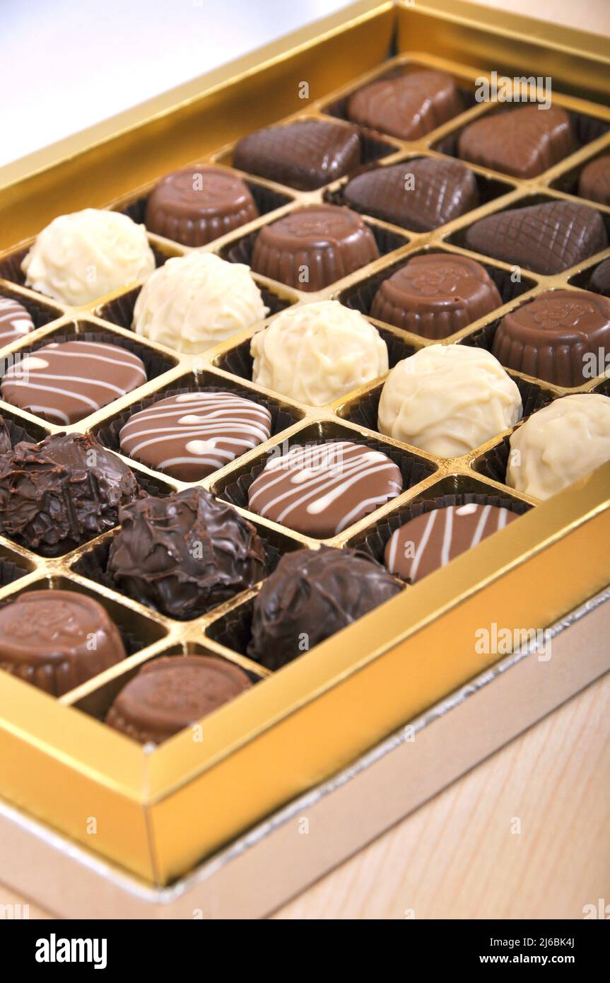 Very delicious chocolate candies in a box, delicious chocolate in box ...