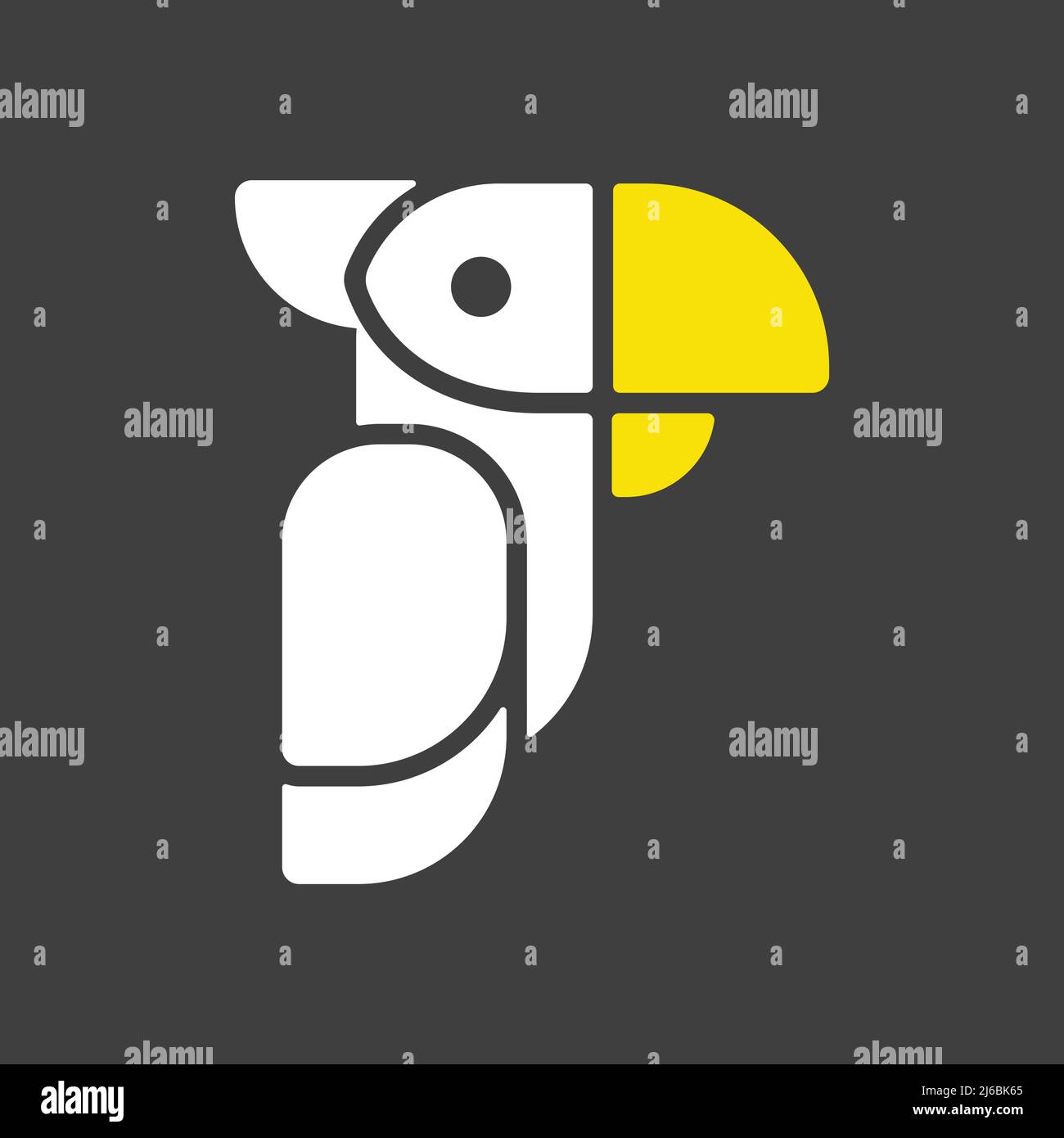 Parrot vector glyph icon tropical birds. Pet animal sign. Graph symbol ...