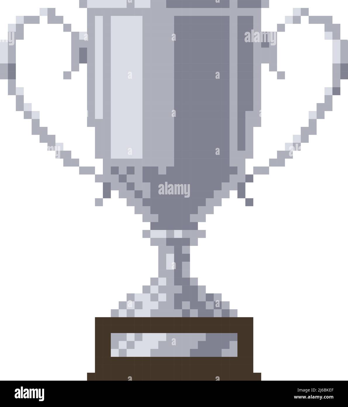 8 bit pixel sports cup. vector illustration Stock Vector Image & Art ...