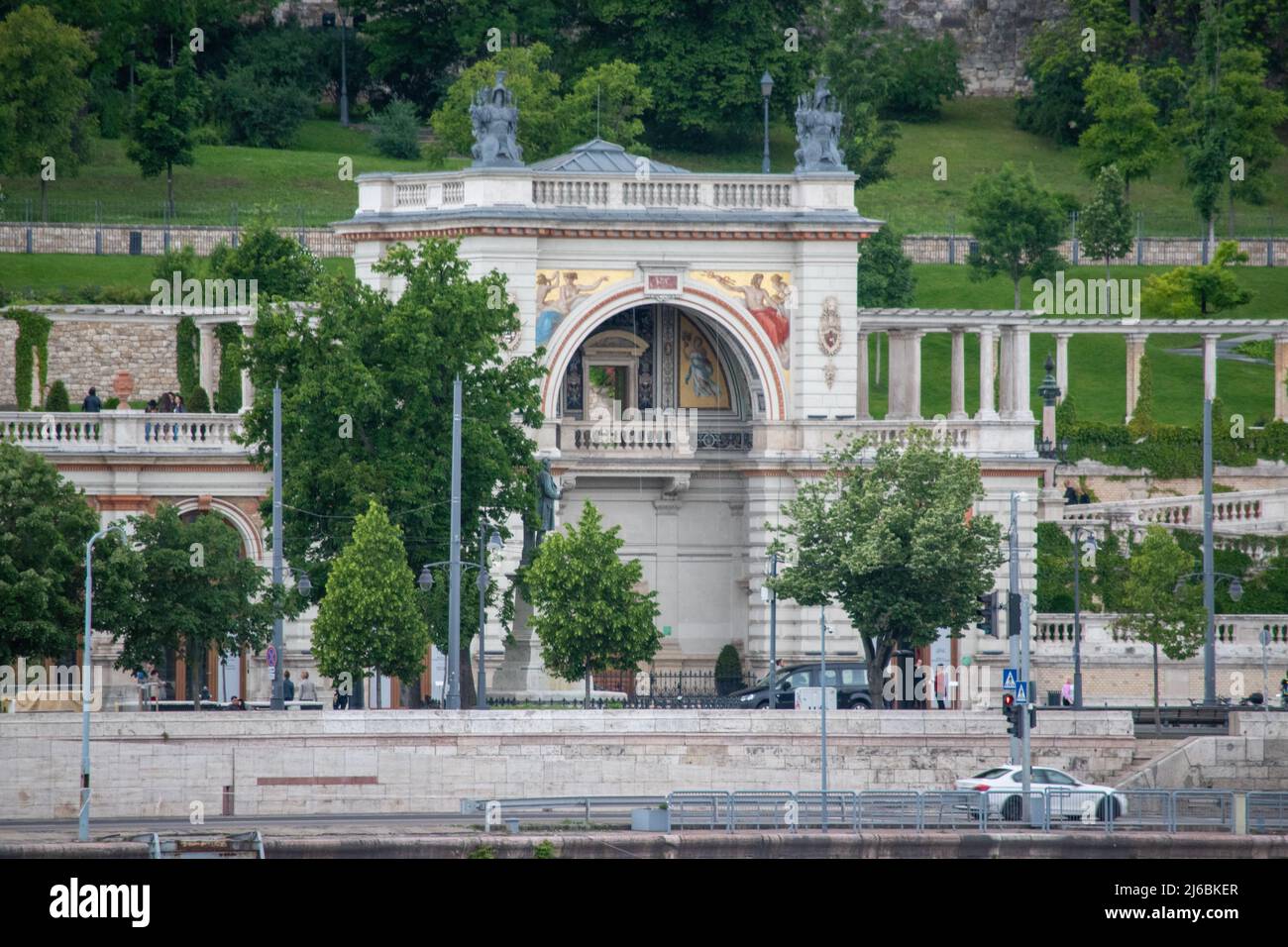 Castle Garden Bazaar, Budapest, Hungary. Renovated 19th-century Neo ...