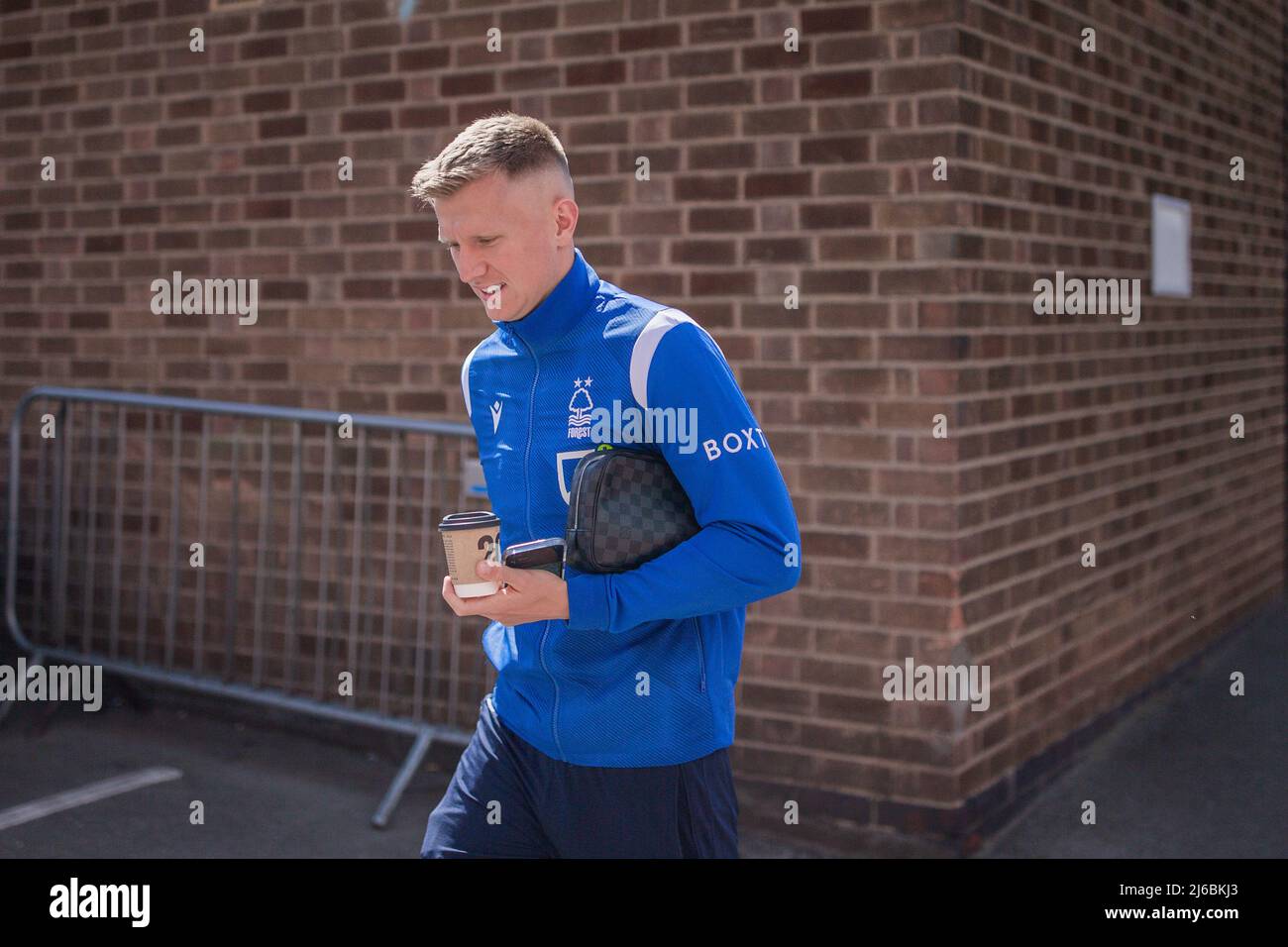 Sam Surridge #16 of Nottingham Forest arrives at The City Ground Stock ...