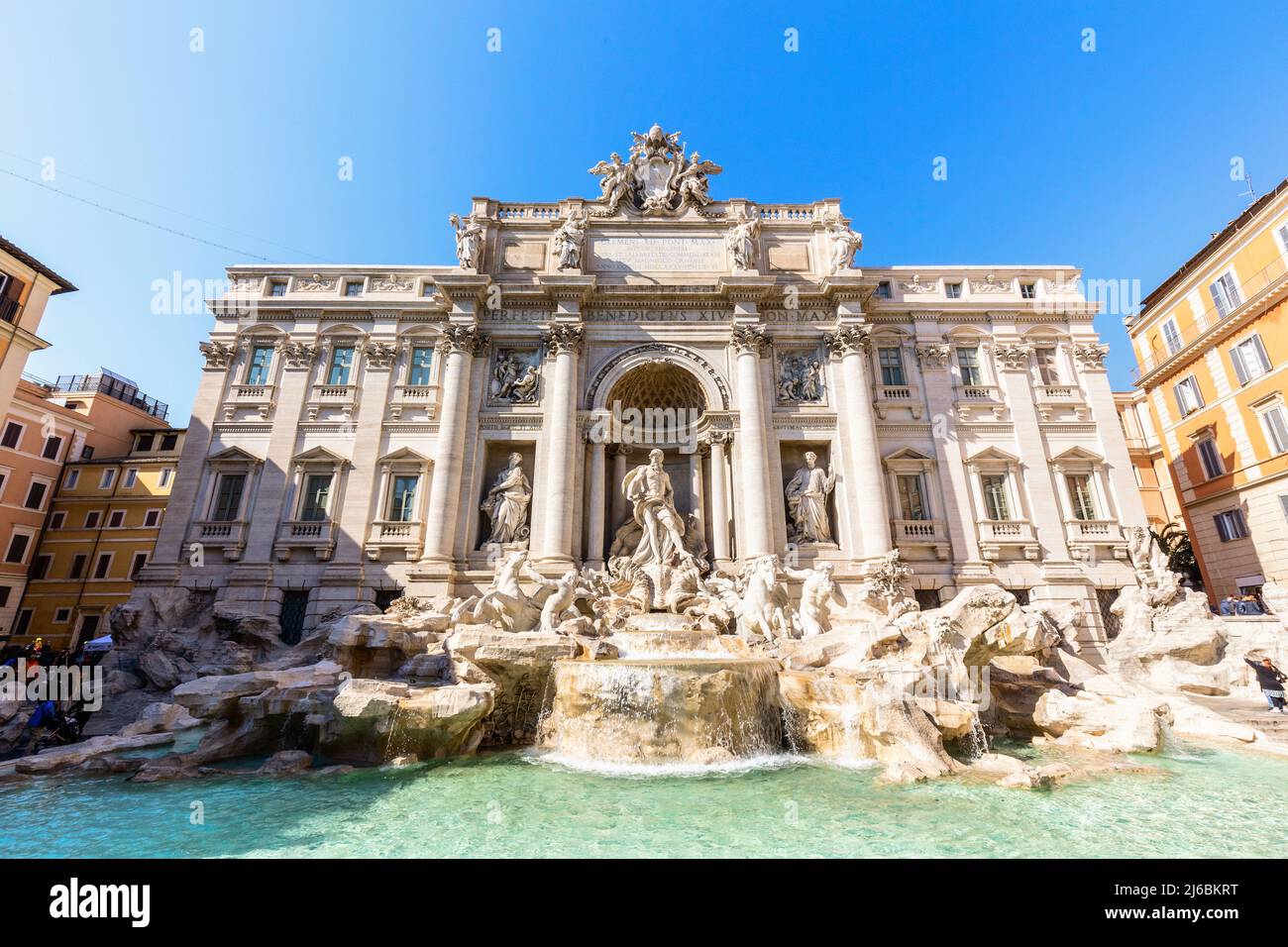 Trevi Fountain, the largest Baroque fountain and one of the most ...