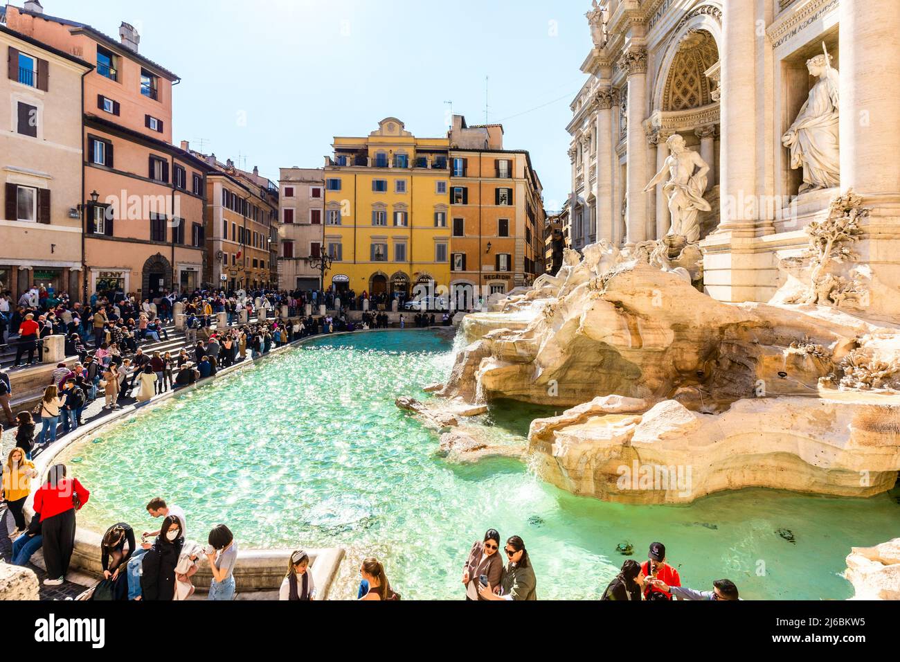 Trevi Fountain, the largest Baroque fountain and one of the most ...
