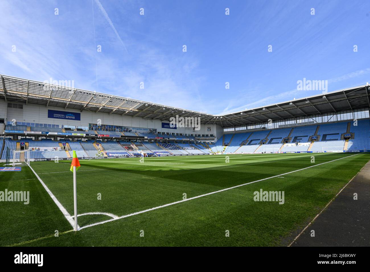 A general view of The Coventry Building Society Arena, the home of ...
