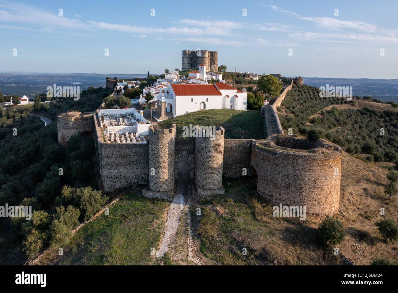 Evoramonte village portugal castle aerial hi-res stock photography and ...