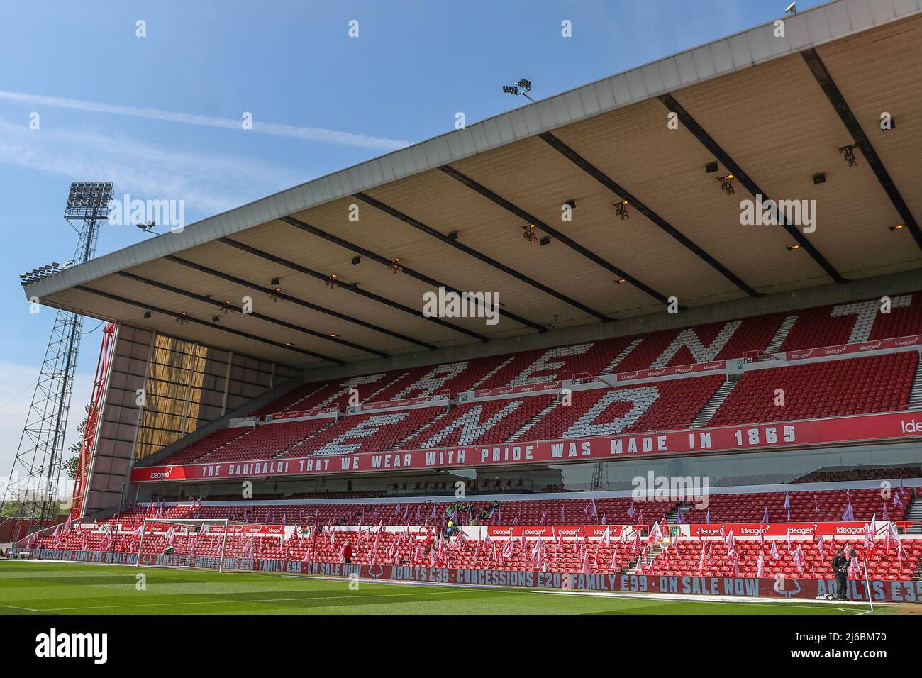 A general view of the Trent End stand at the City Ground, home of ...