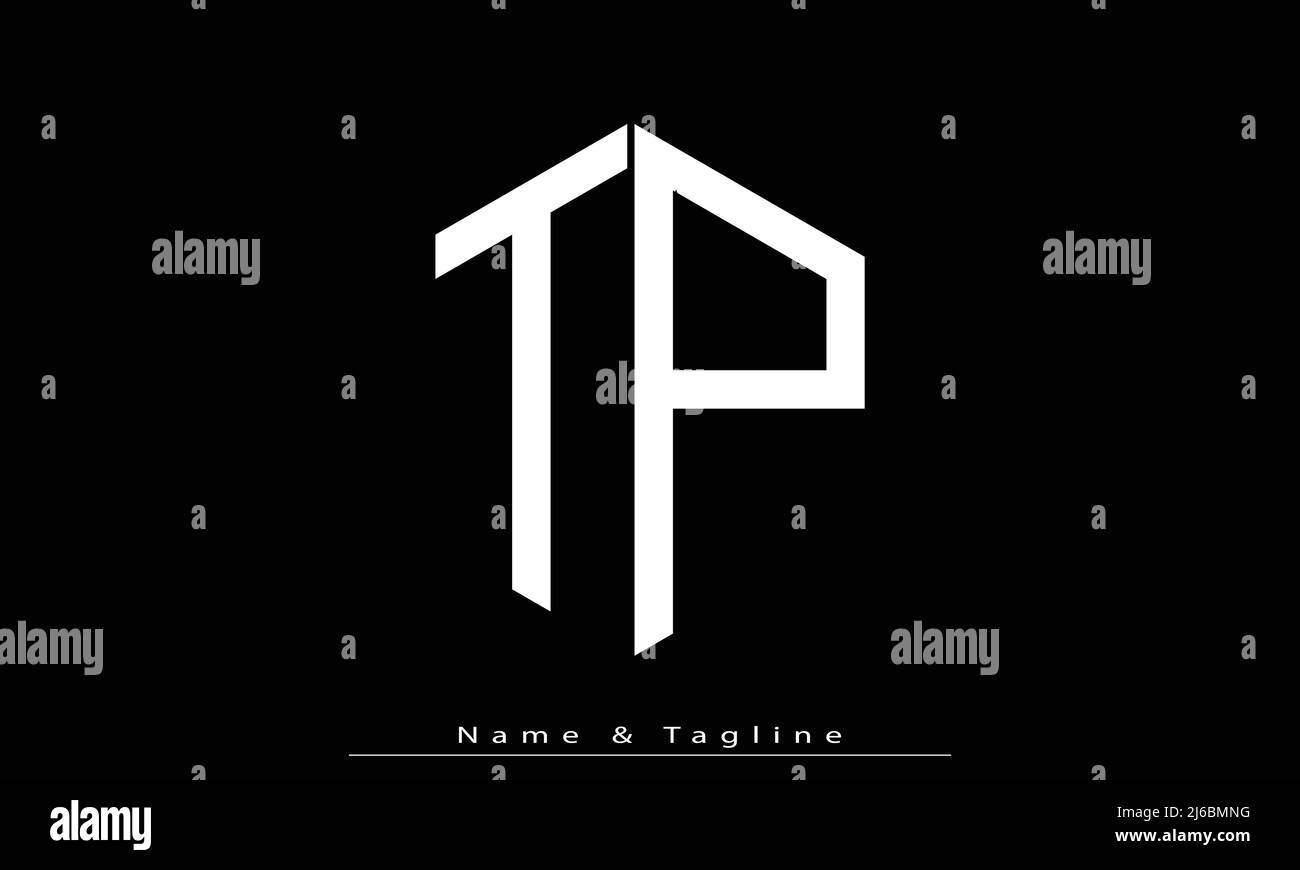 Alphabet letters Initials Monogram logo TP , PT Stock Vector Image ...