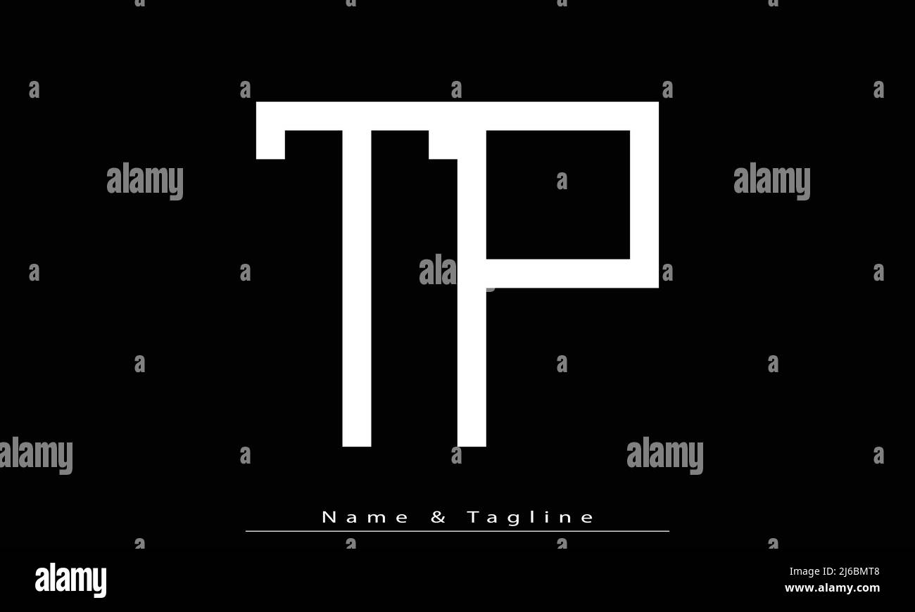 Alphabet letters Initials Monogram logo TP , PT Stock Vector Image ...