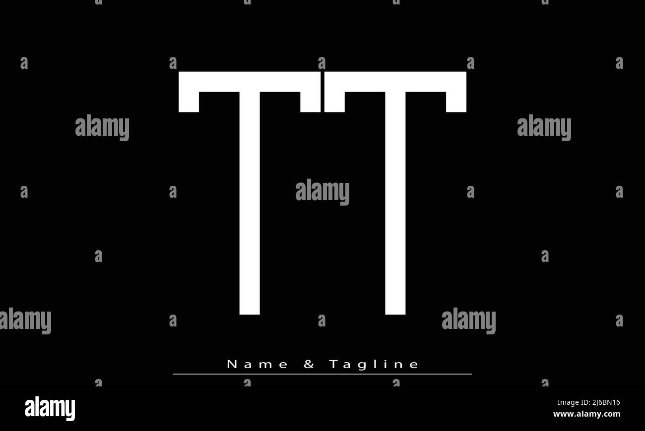 Alphabet letters Initials Monogram logo TT Stock Vector Image & Art - Alamy