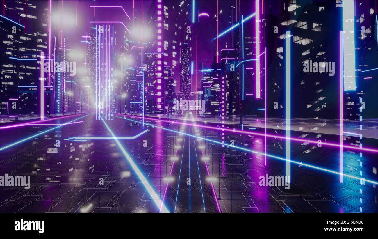 Abstract metaverse background. 3d render Stock Photo - Alamy