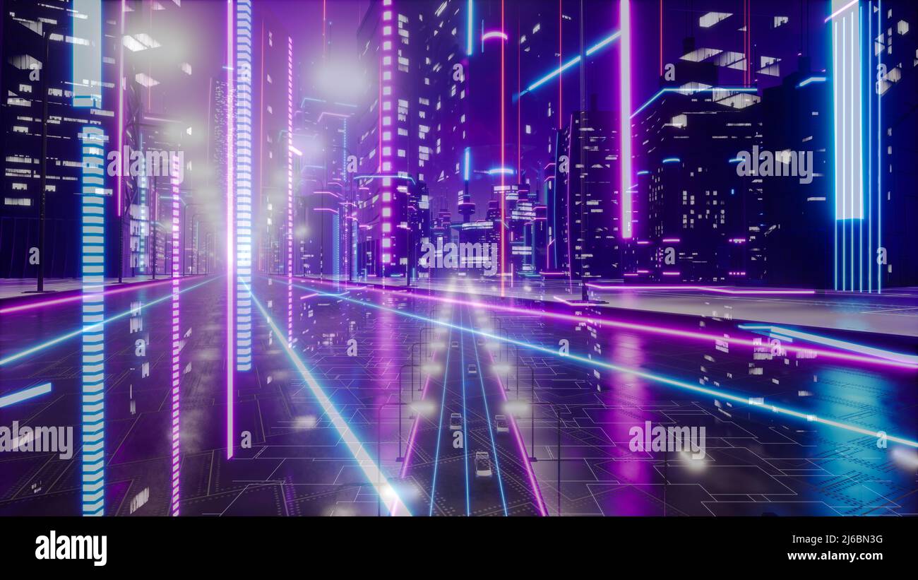 Abstract metaverse background. 3d render Stock Photo - Alamy