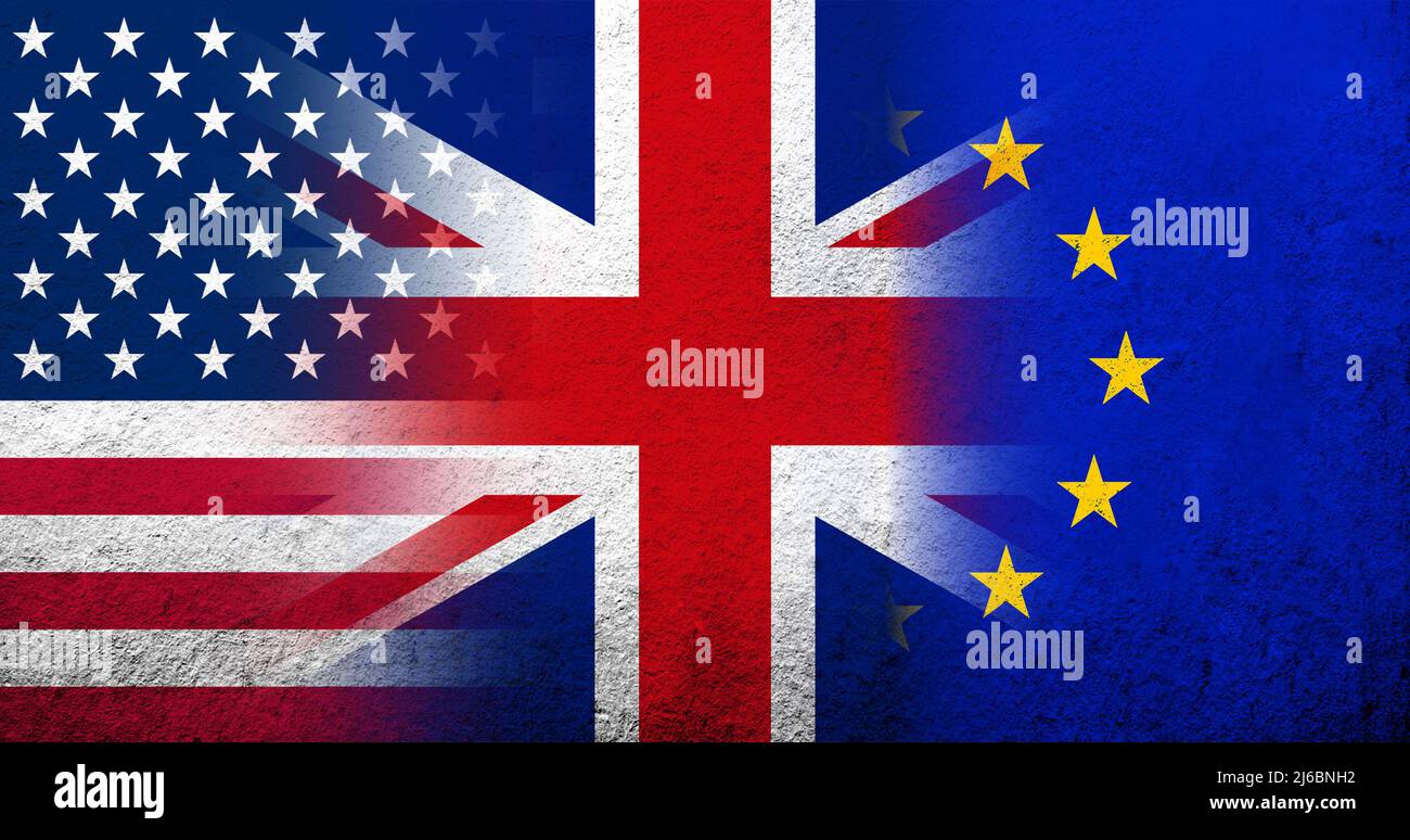 National flag of United Kingdom Great Britain, United States of America ...