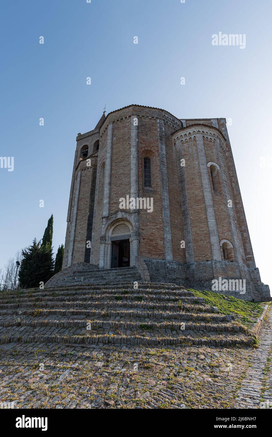 The church is located on the western edge of the town, surrounded on ...