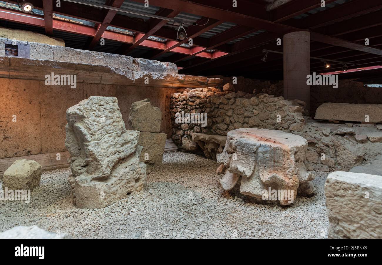 This complex testifies to what remains of the Italic temple from the ...