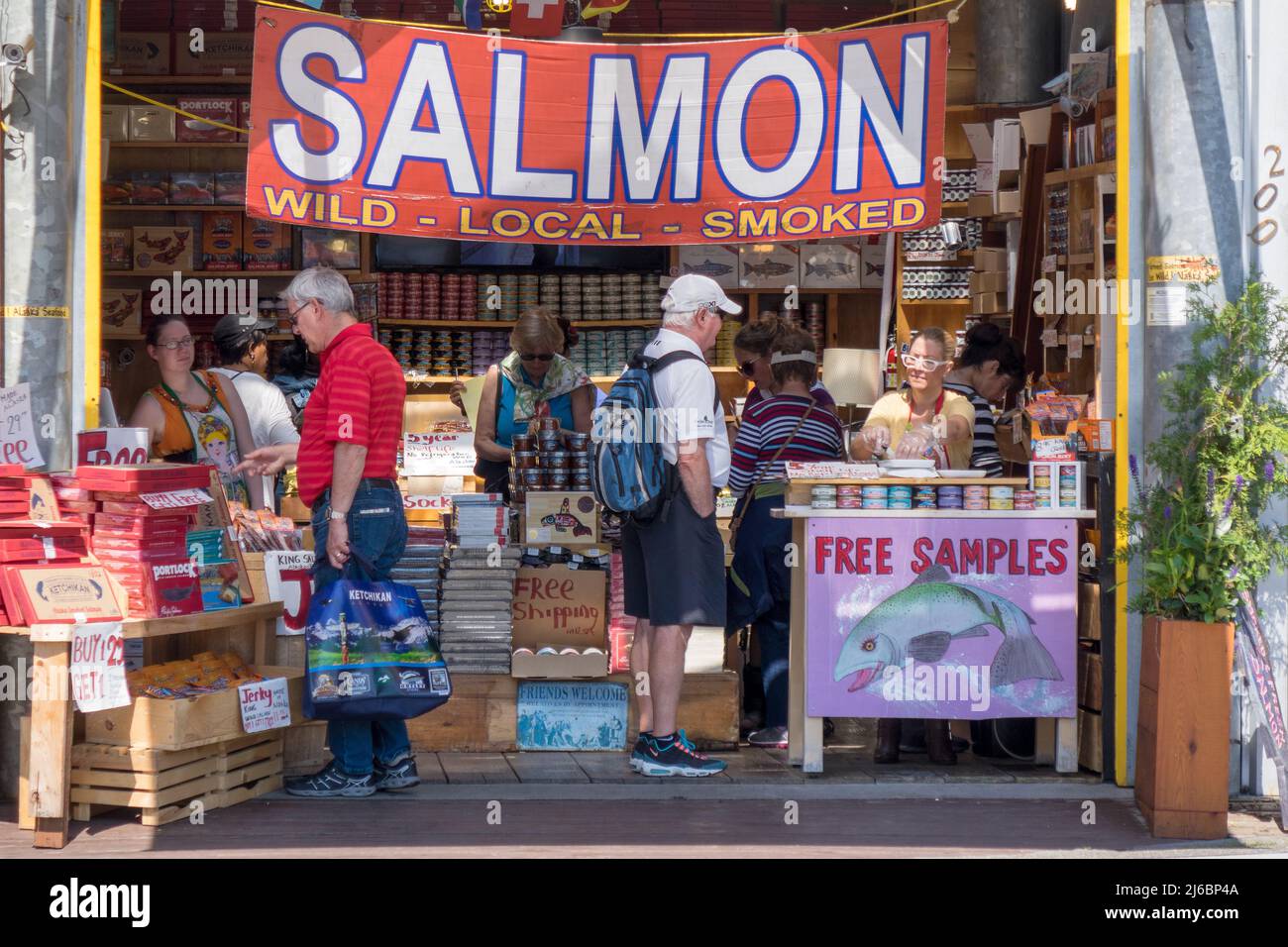 The Salmon Market Store Interior Selling Local Caught Wild Salmon In ...