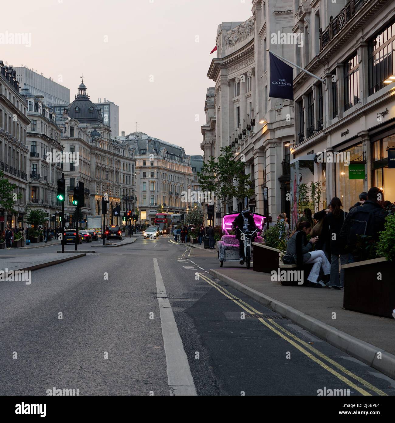 London, Greater London, England, April 23 2022: Regent Street in the ...