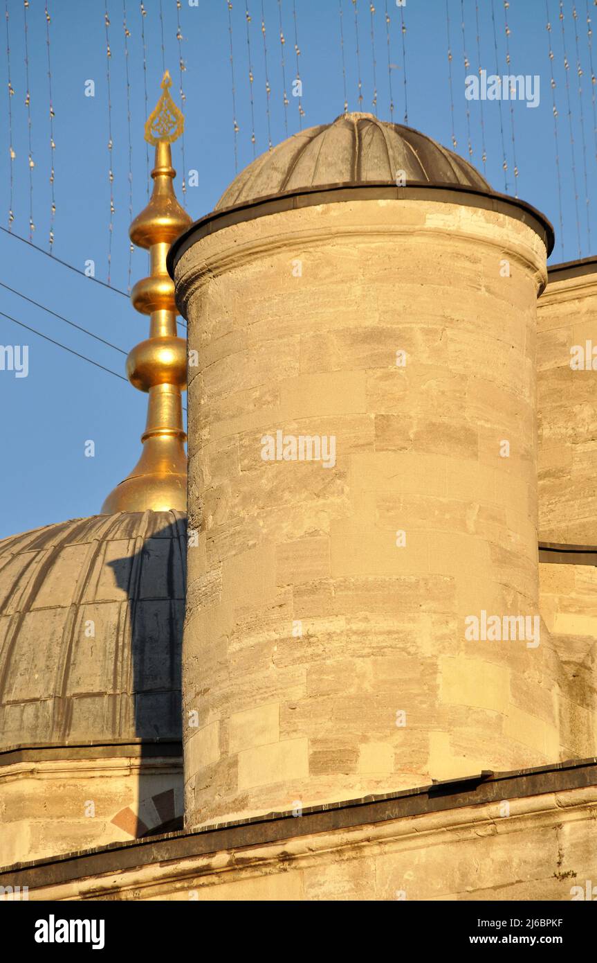 Ottoman style architecture, mosques and minarets details, Istanbul ...