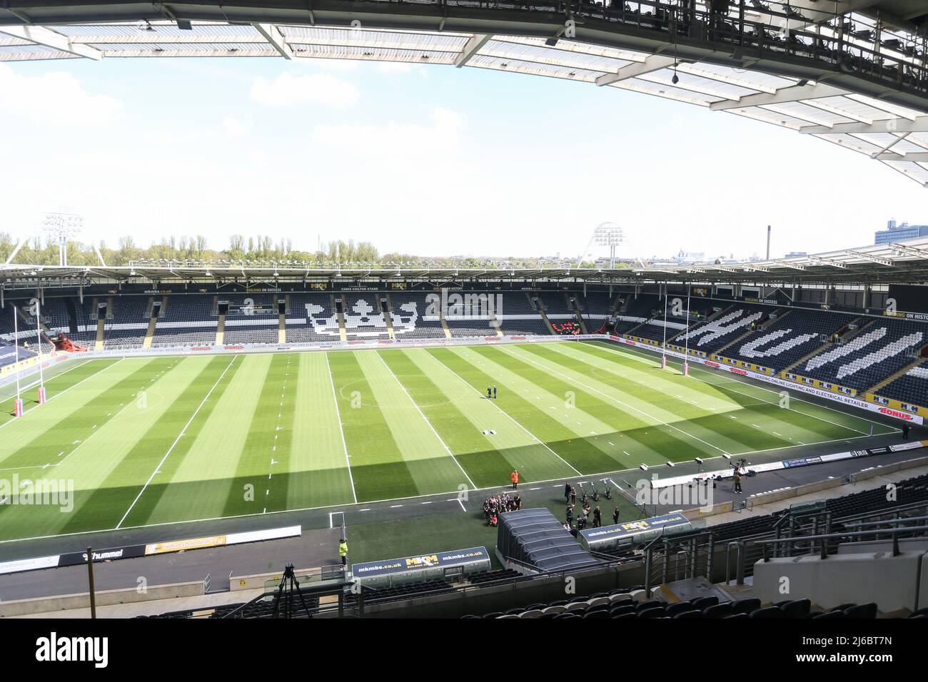 Ground view inside the MKM Stadium ahead of this afternoon’s fixture ...