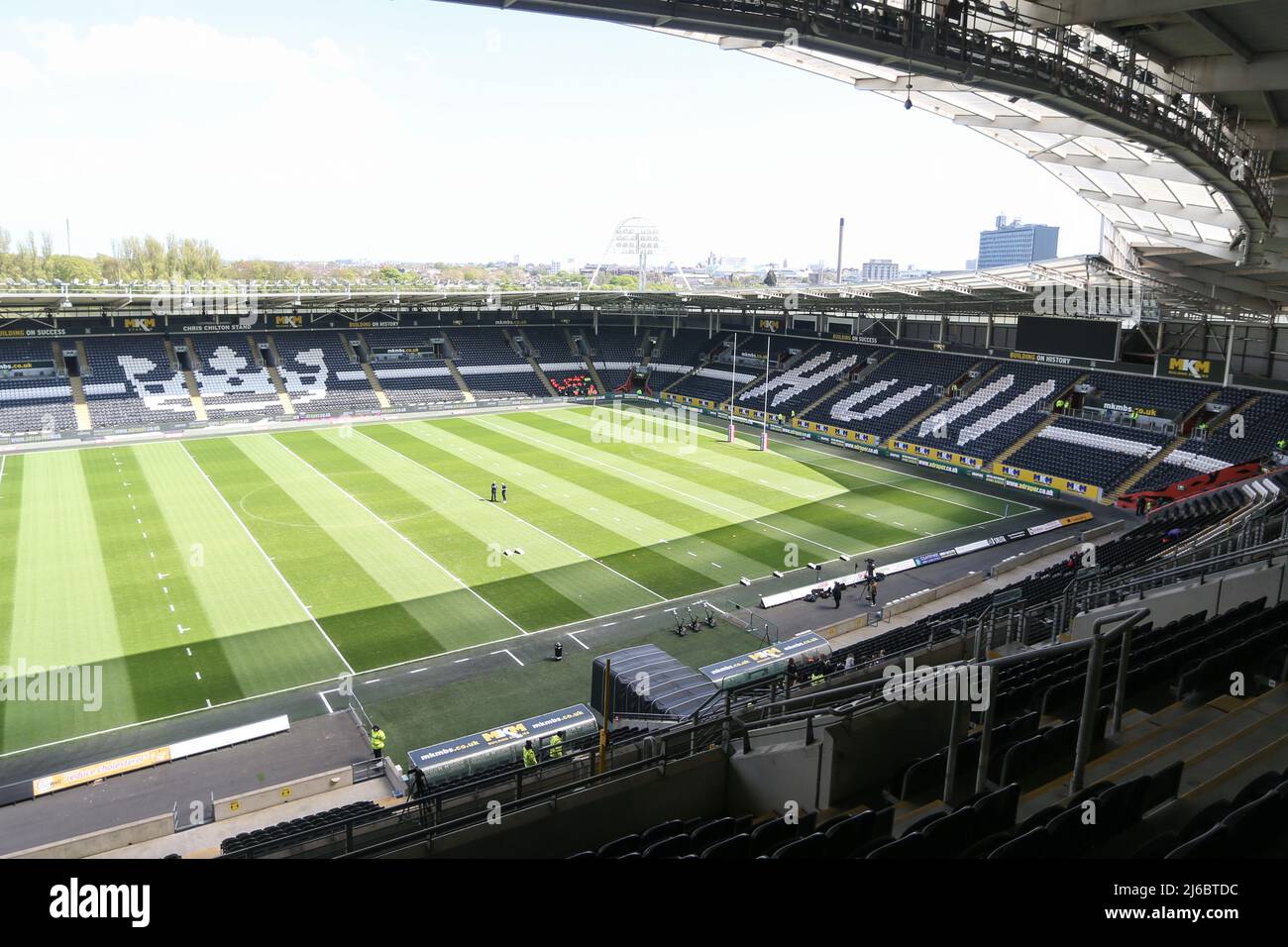 Ground view inside the MKM Stadium ahead of this afternoon’s fixture ...