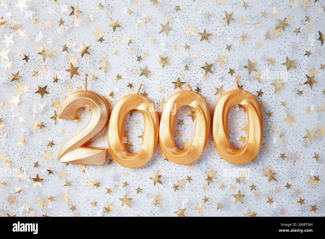 2000 followers card. Template for social networks, blogs. Festive ...