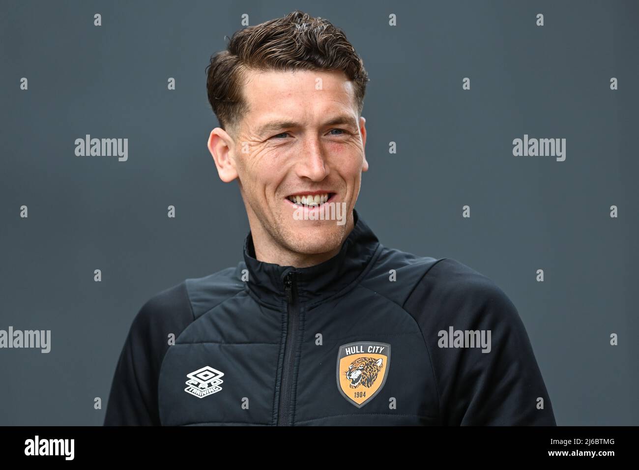 Richard Smallwood #6 of Hull City arrives at Ashton Gate Stadium, Home ...