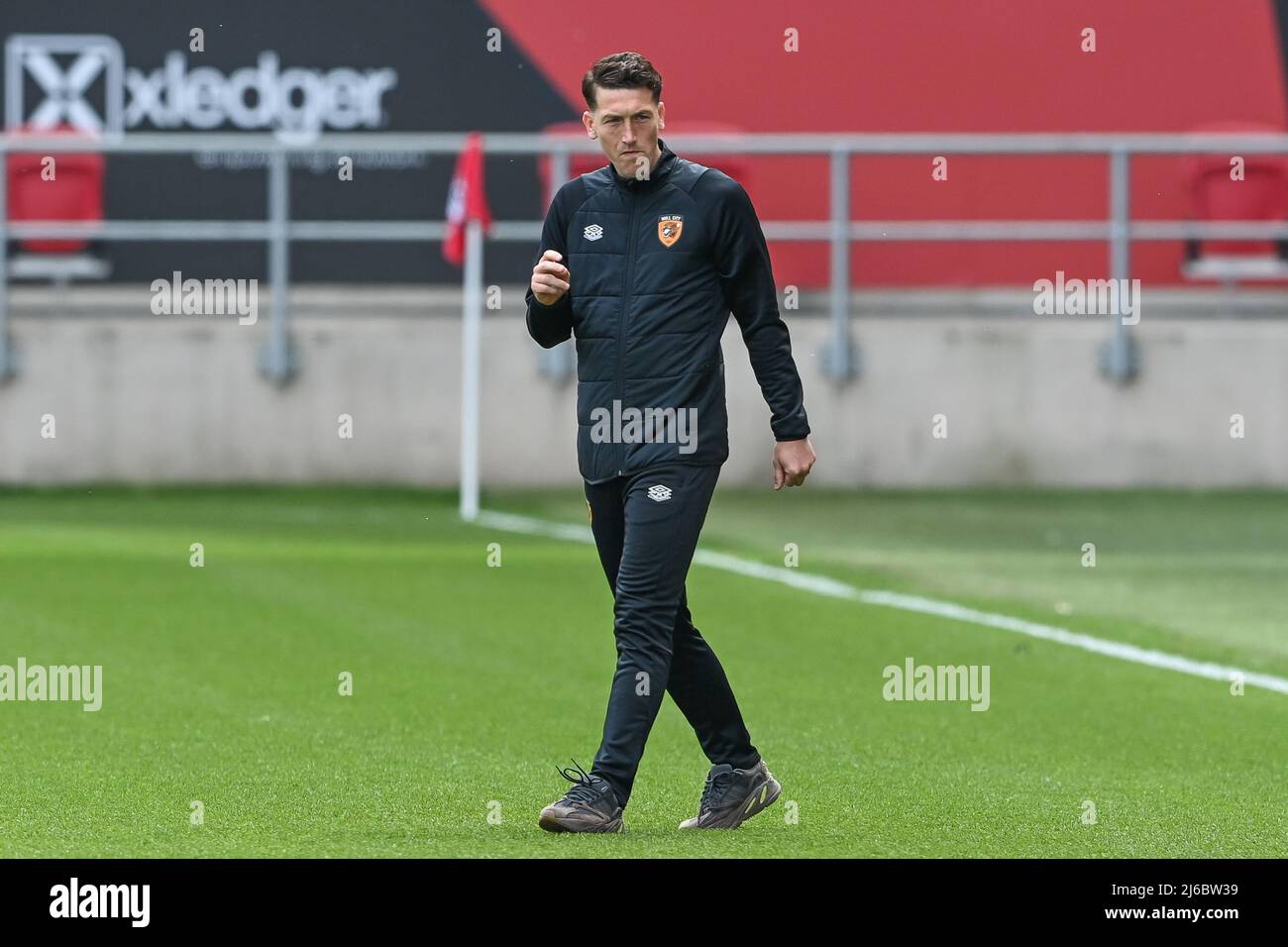 Richard Smallwood #6 of Hull City arrives at Ashton Gate Stadium, Home ...