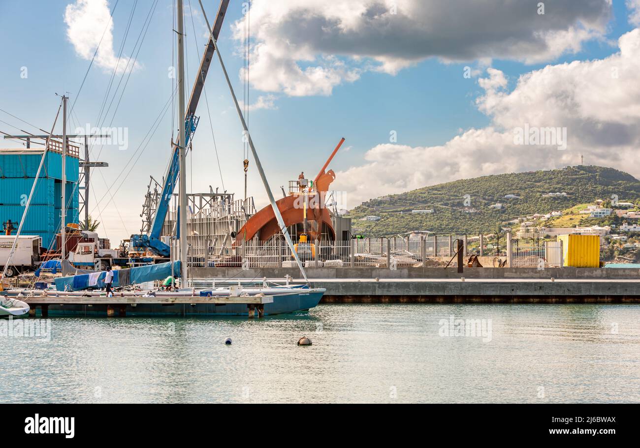 The Rusty Parrot in Sint Maarten Stock Photo - Alamy