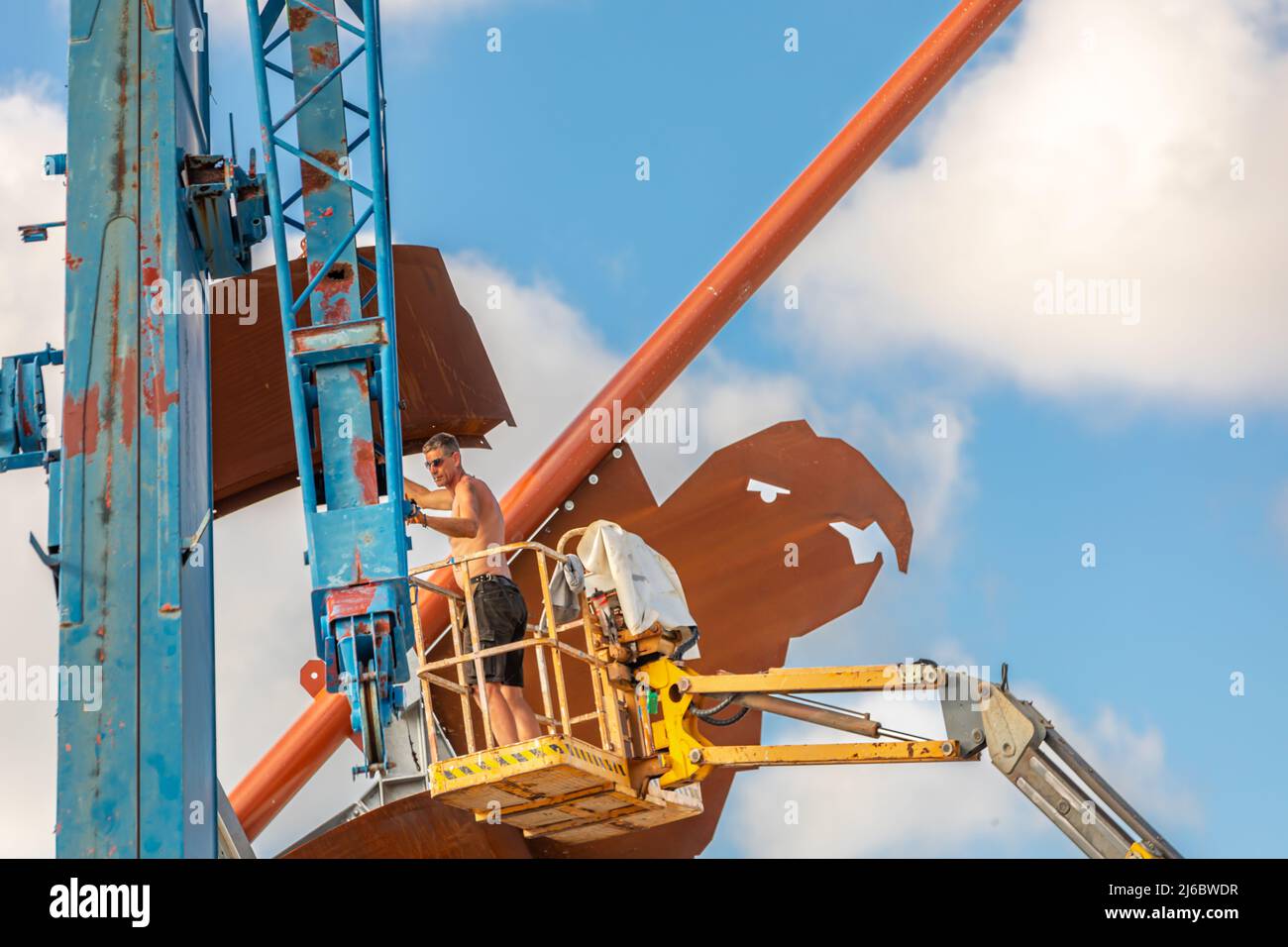 The Rusty Parrot in Sint Maarten Stock Photo - Alamy