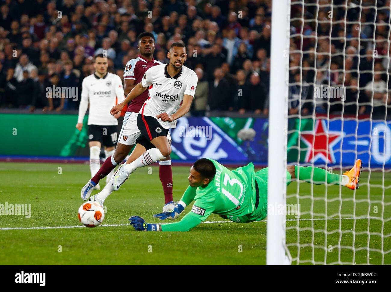 LONDON, ENGLAND - APRIL 28: Djibril Sow of Eintracht Frankfurtduring ...